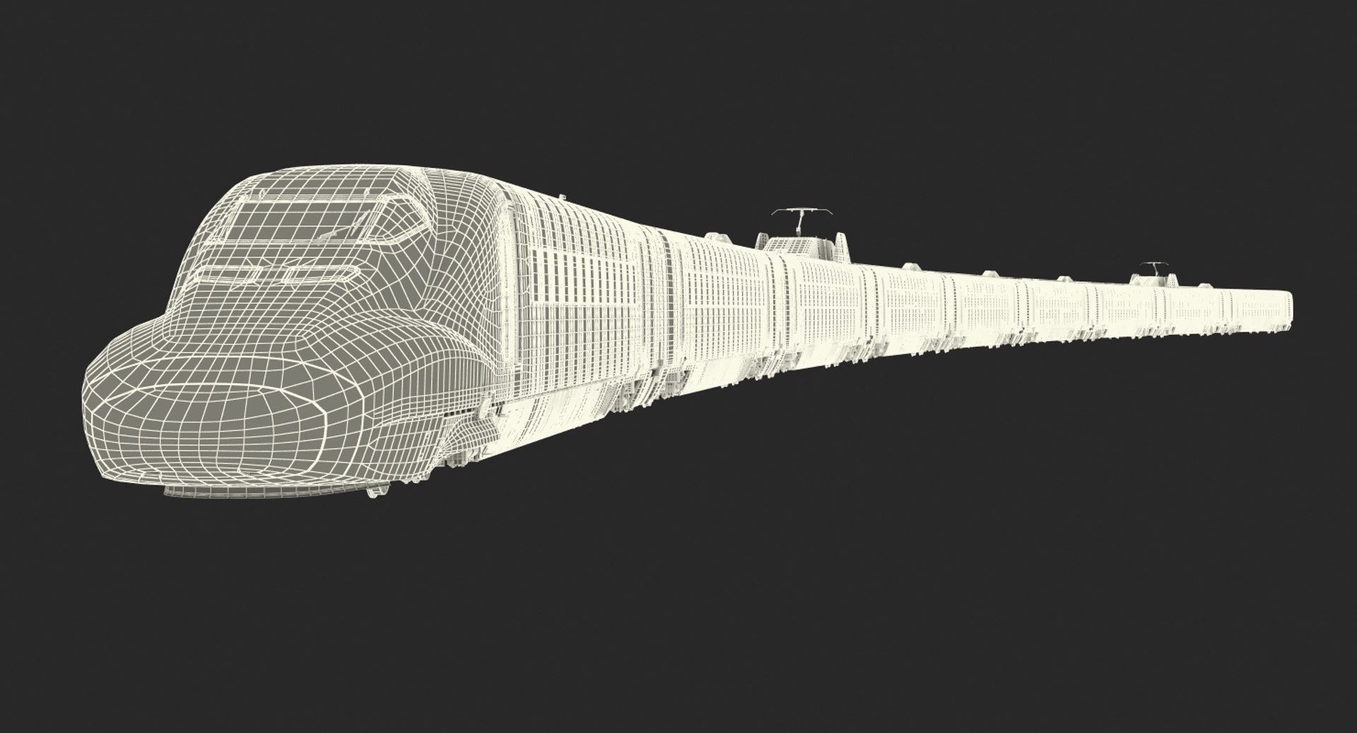 3d model speed train generic 2