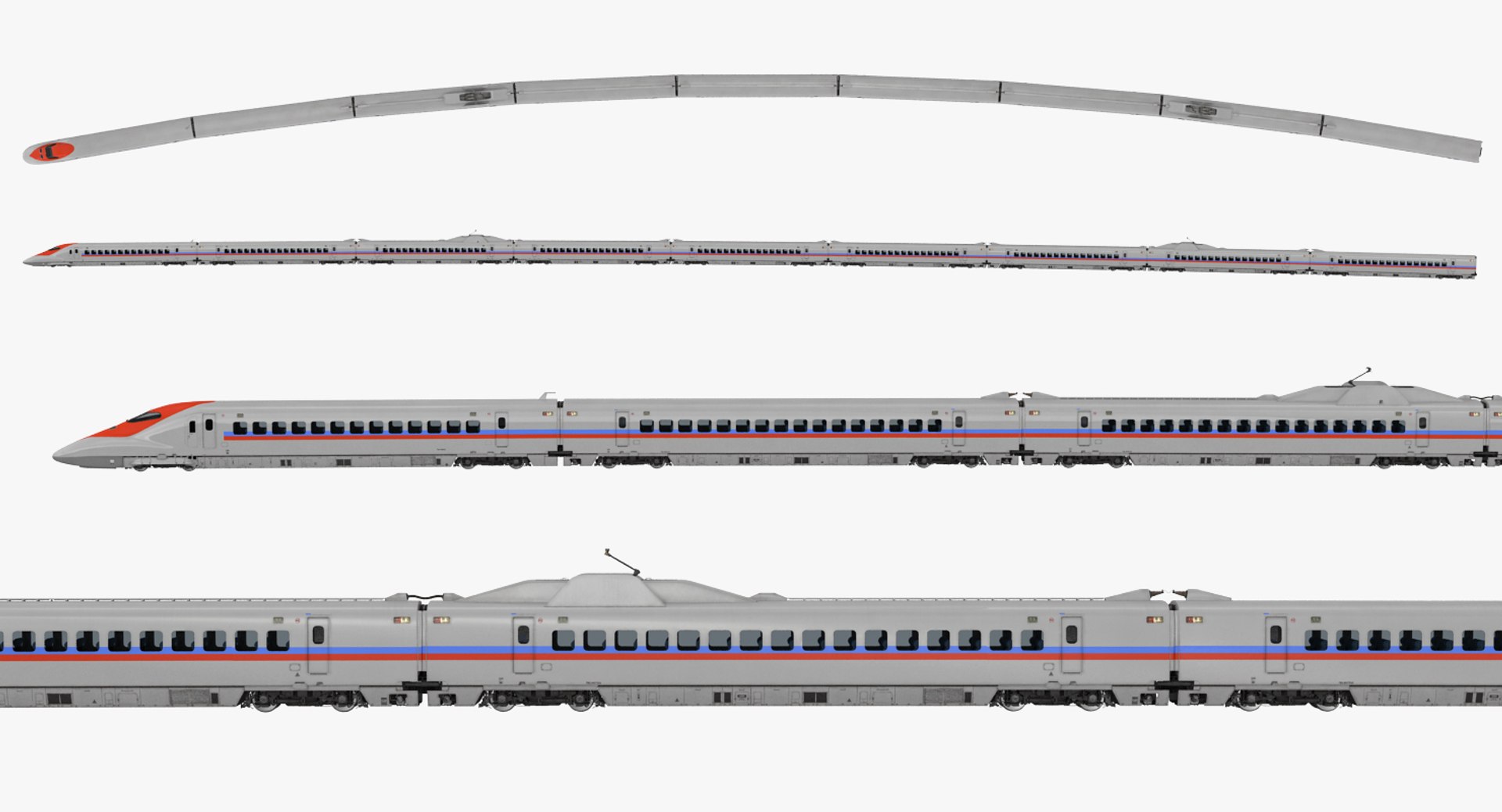 3d model speed train generic 2