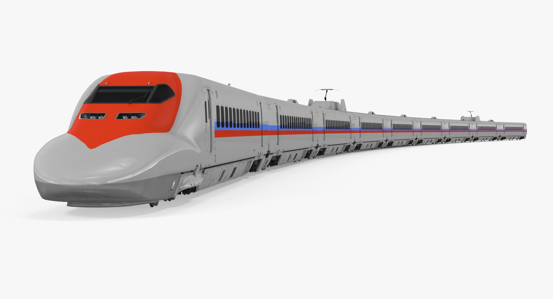 3d model speed train generic 2