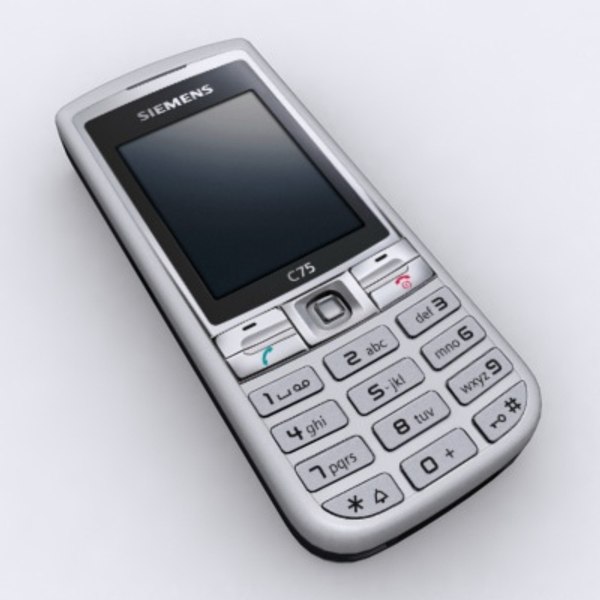 3d model siemens c75 cell phone