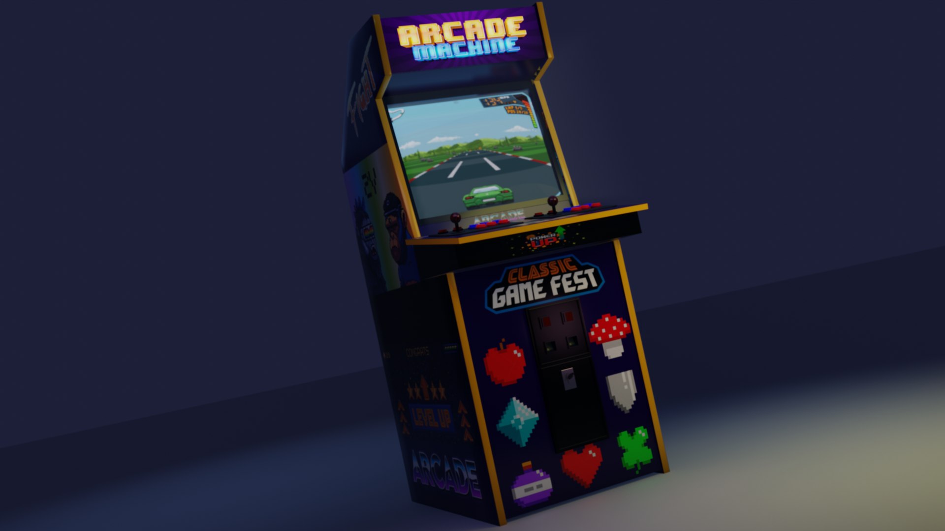 Arcade Machine 3D Model - TurboSquid 2361077