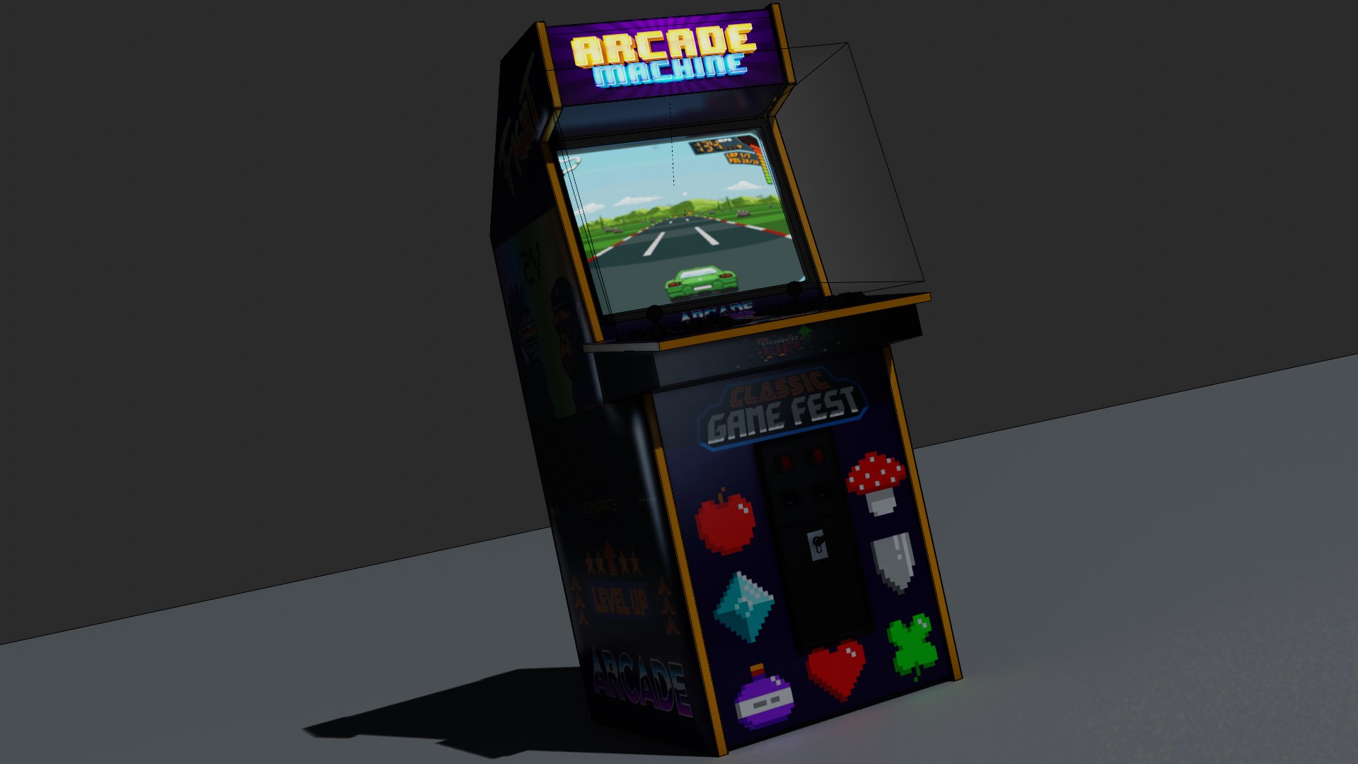 Arcade Machine 3D Model - TurboSquid 2361077
