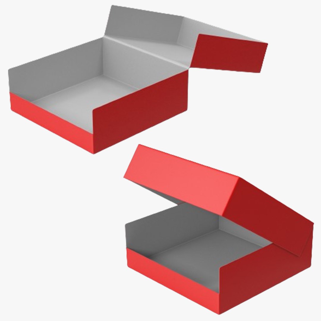 3D Red Boxes - TurboSquid 2232887