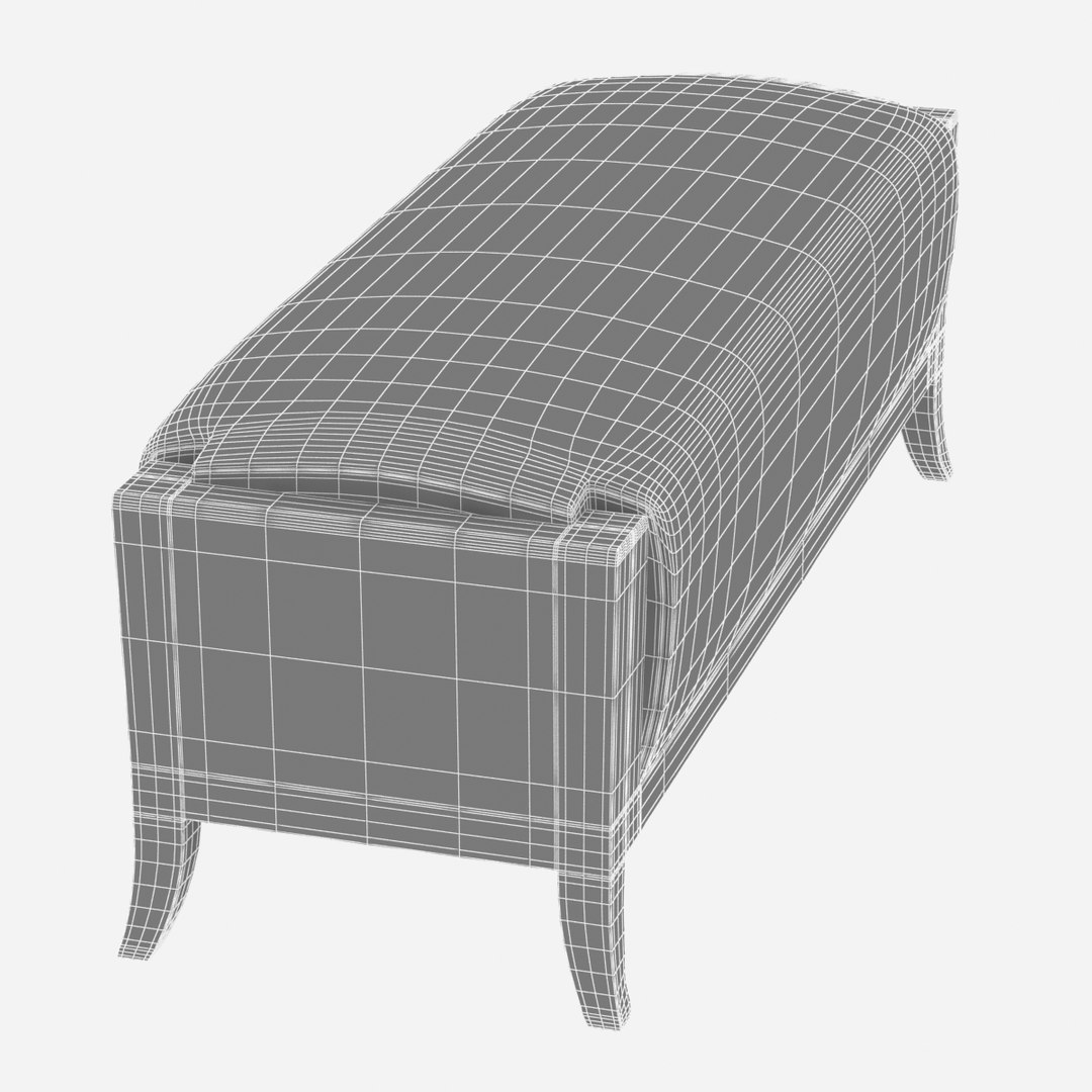 bench bernhardt haven 3d max