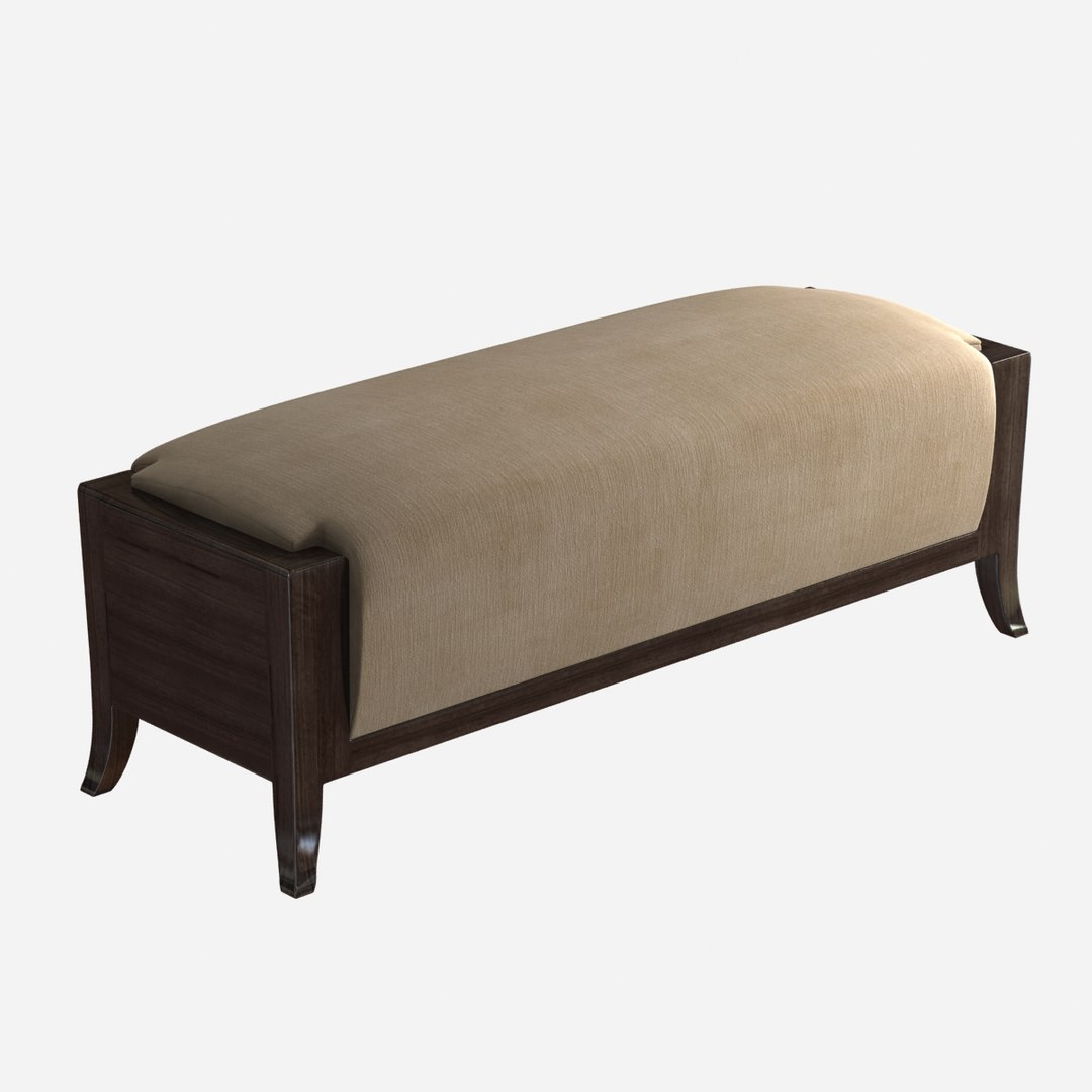 bench bernhardt haven 3d max