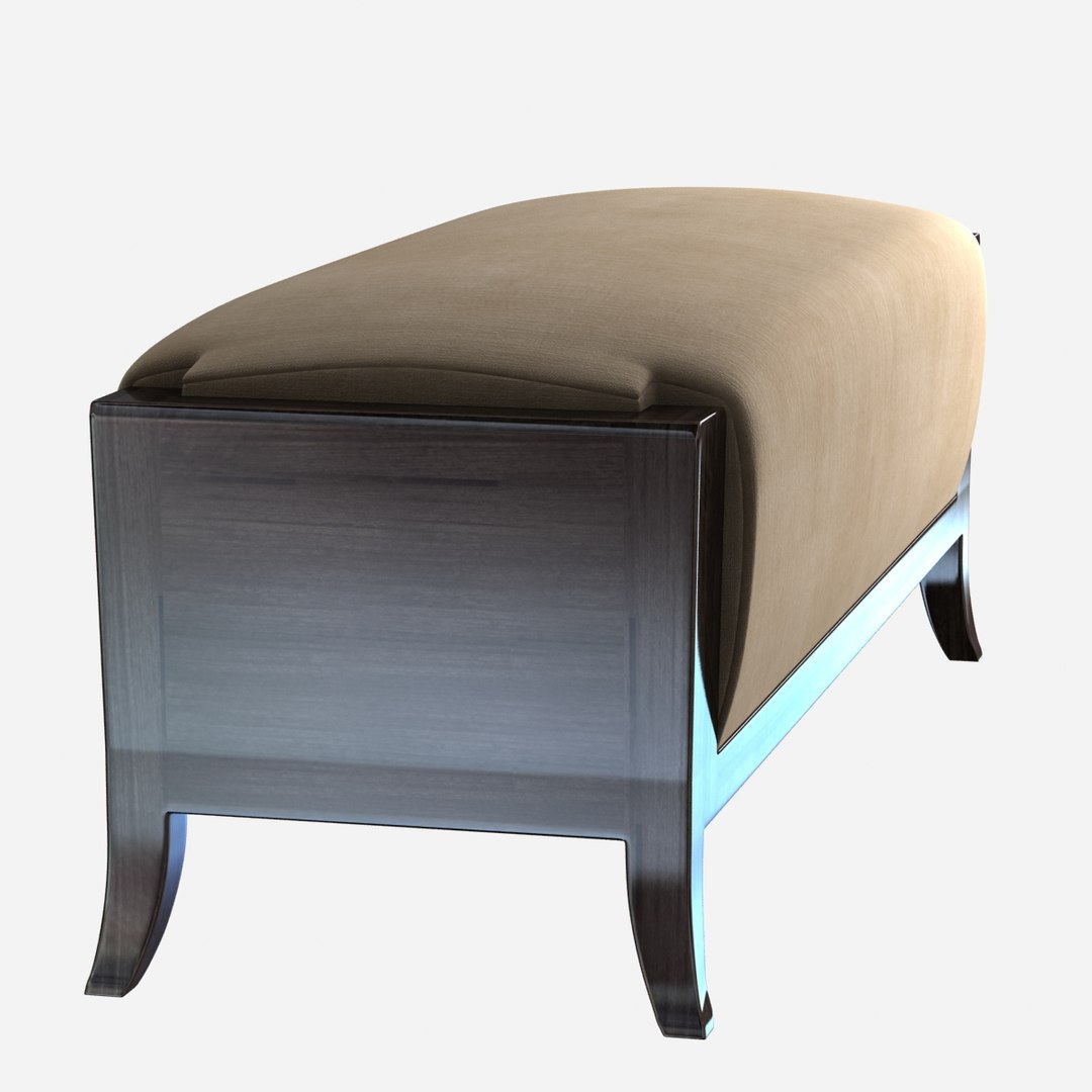 bench bernhardt haven 3d max