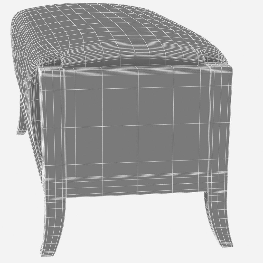 bench bernhardt haven 3d max