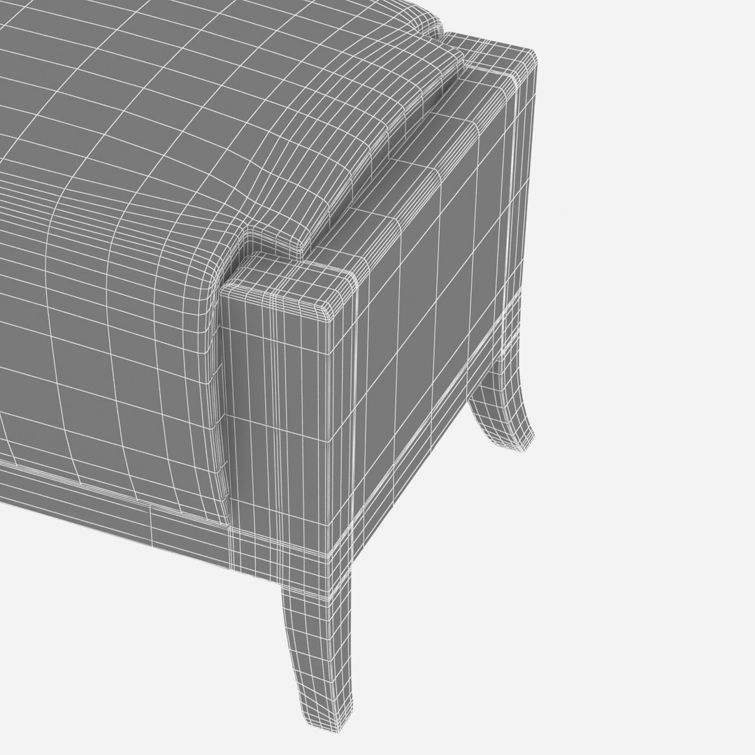 bench bernhardt haven 3d max