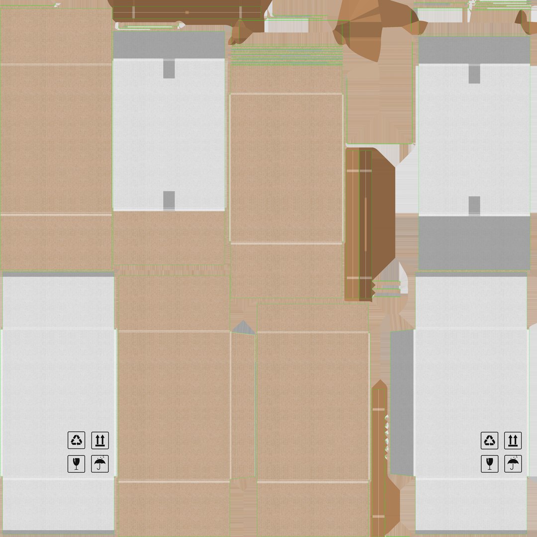 3D Model Cardboard Box 12 With Pbr 4K 8K - TurboSquid 1719966