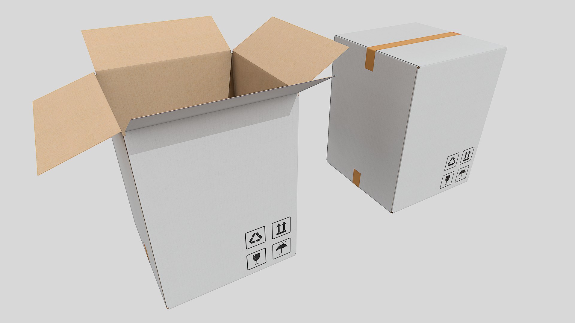 3D Model Cardboard Box 12 With Pbr 4K 8K - TurboSquid 1719966