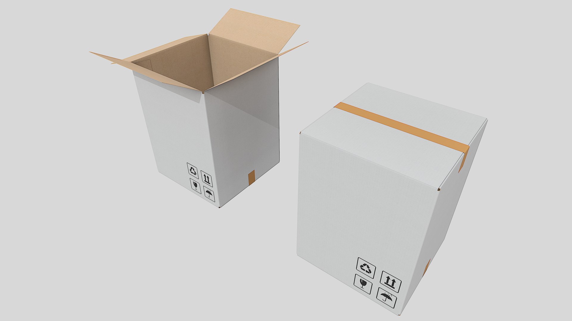 3D Model Cardboard Box 12 With Pbr 4K 8K - TurboSquid 1719966