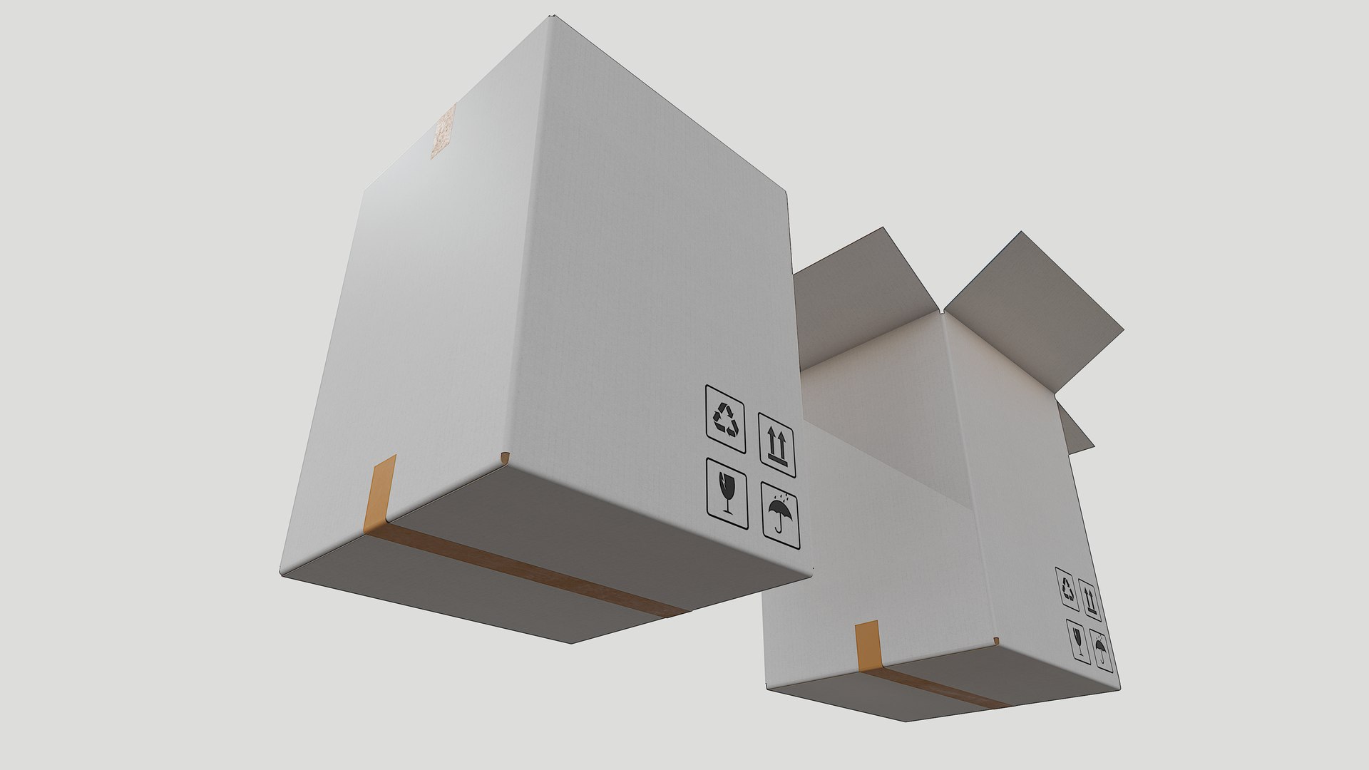 3D Model Cardboard Box 12 With Pbr 4K 8K - TurboSquid 1719966