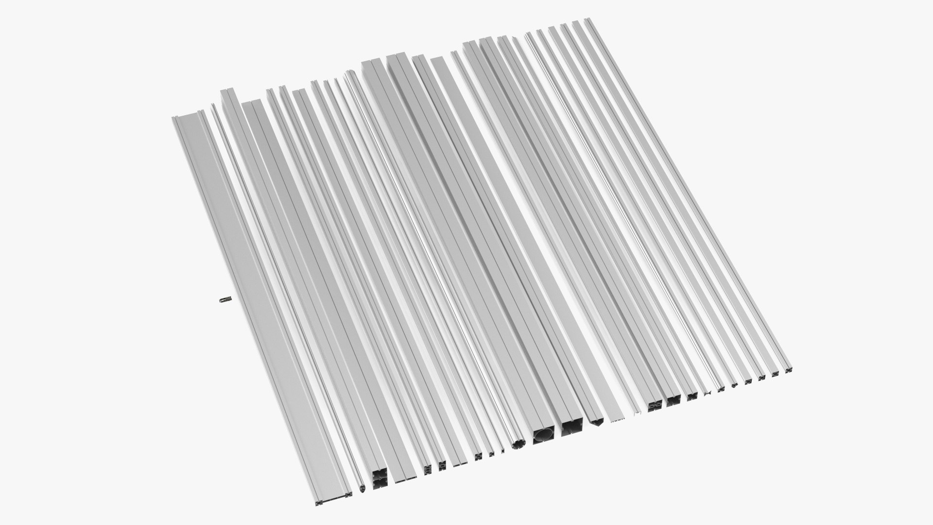 3D model Octanorm Exhibition Systems Metal Extrusions Set - TurboSquid ...