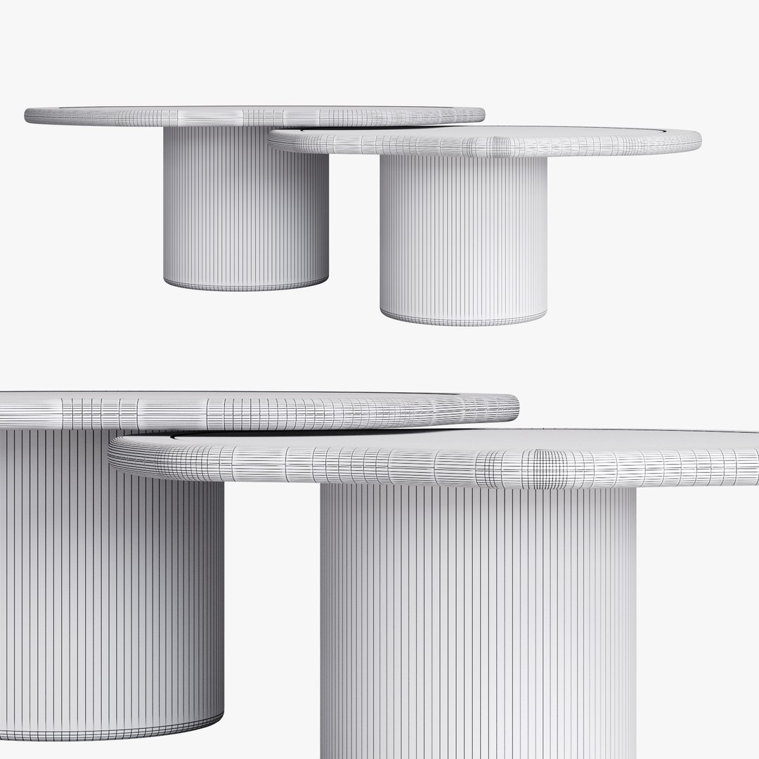 Joan Duo Onyx Coffee Table Model - TurboSquid 2083297