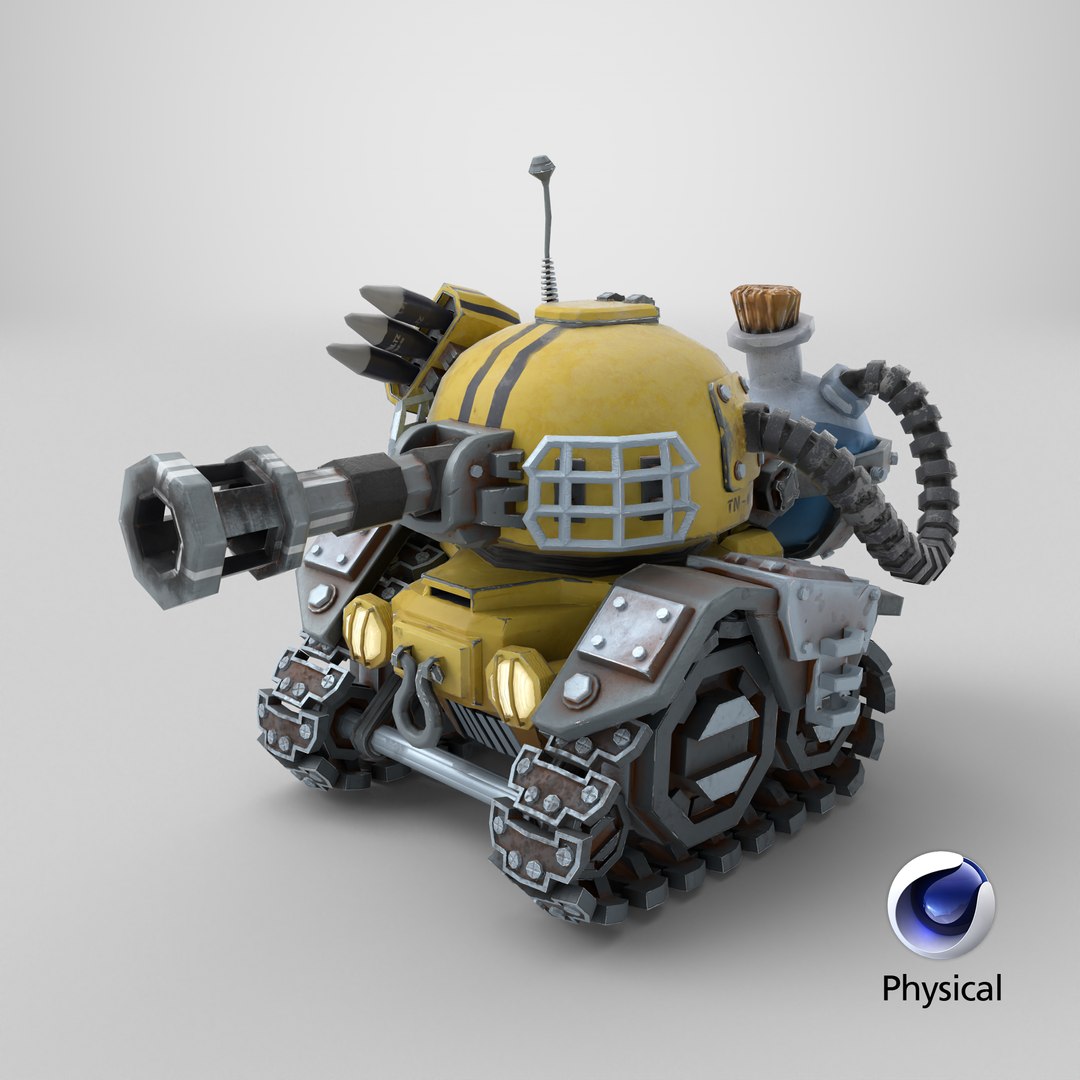 Stylized Tank 2 Model - TurboSquid 2317457