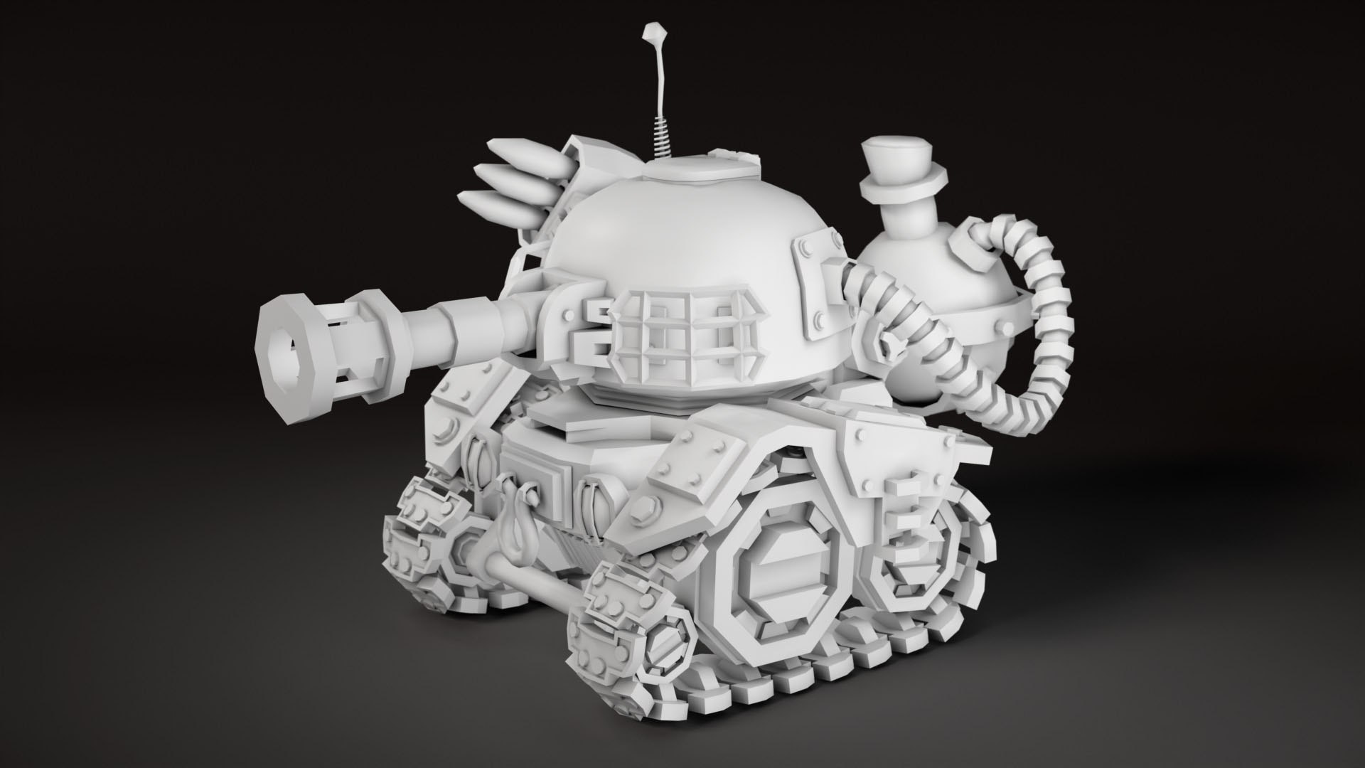 Stylized Tank 2 Model - TurboSquid 2317457
