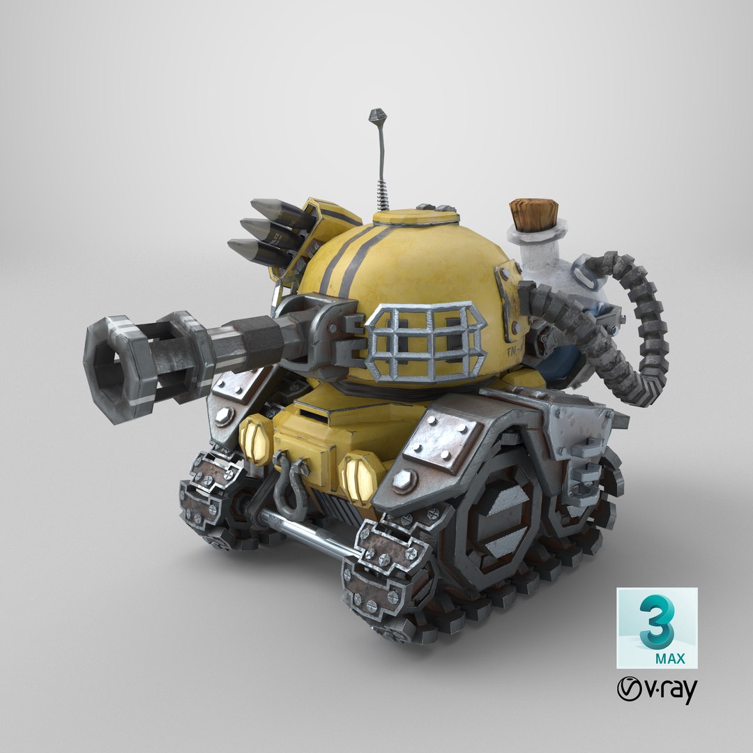 Stylized Tank 2 Model - TurboSquid 2317457