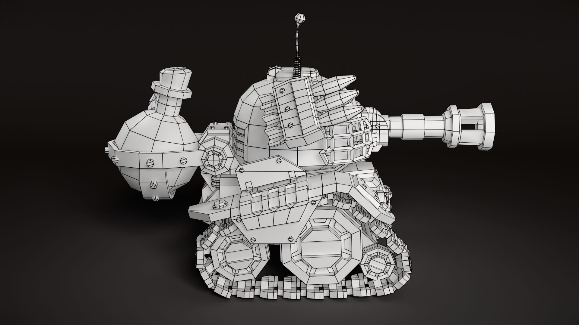 Stylized Tank 2 Model - TurboSquid 2317457