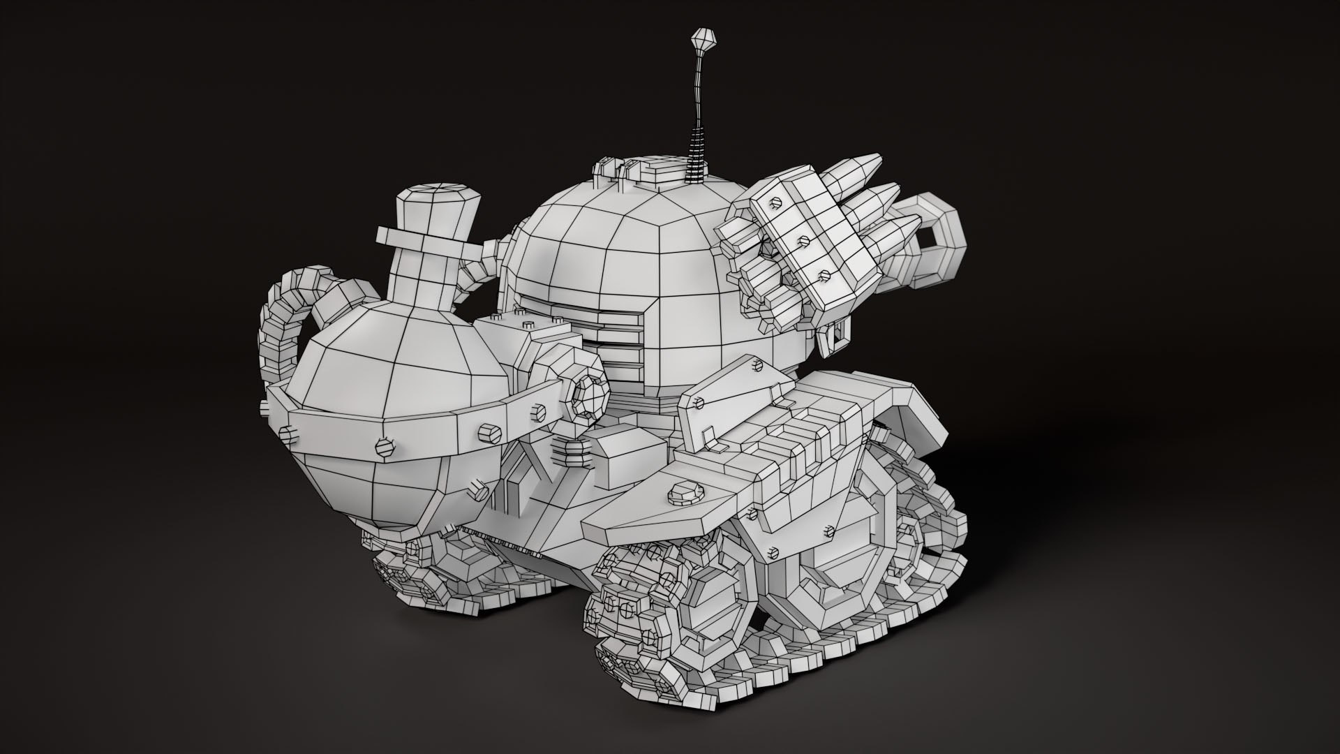 Stylized Tank 2 Model - TurboSquid 2317457