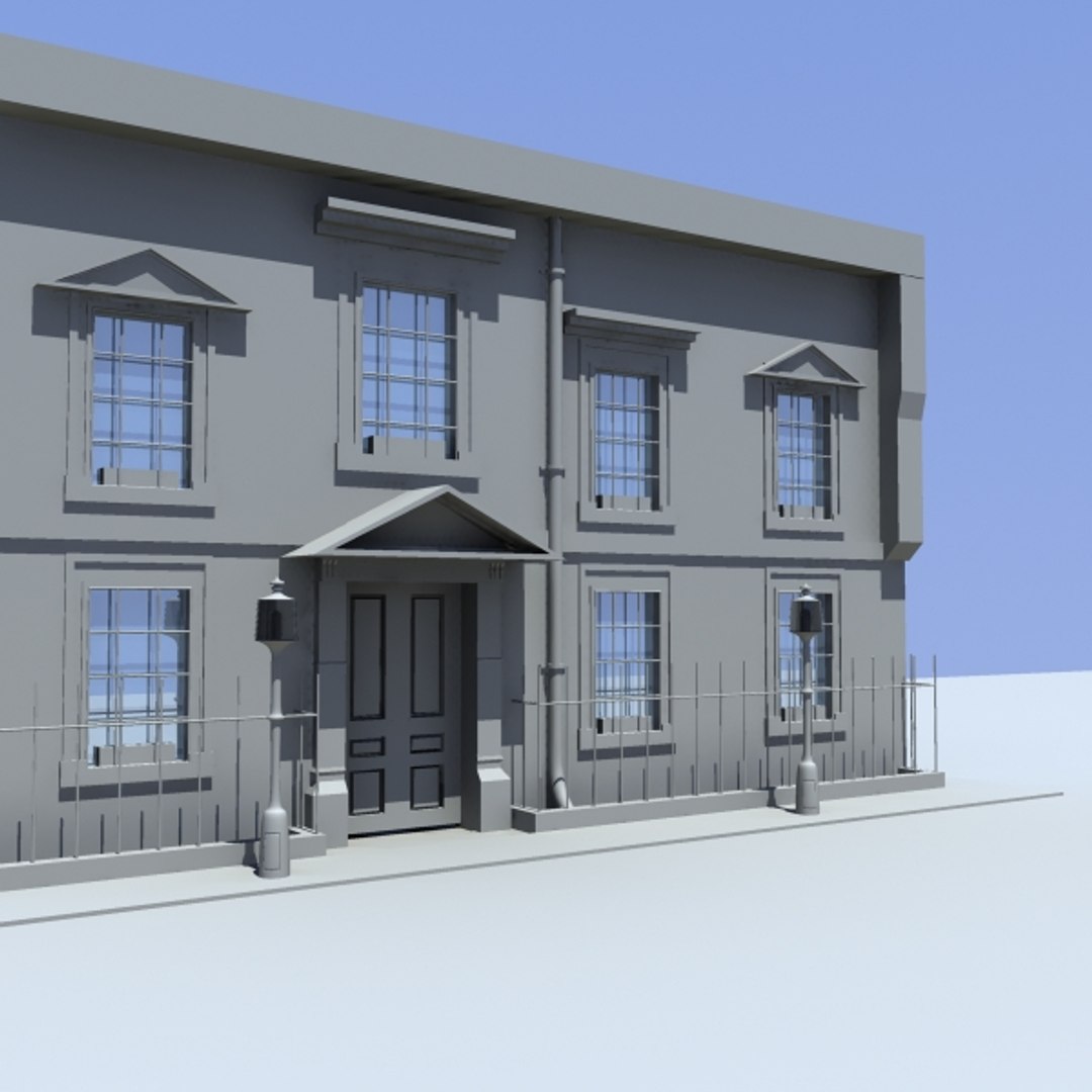 3d Model Building Facade
