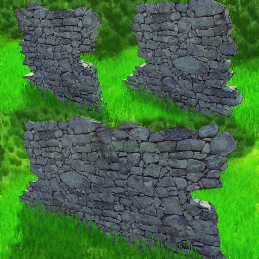ruins stone obj free