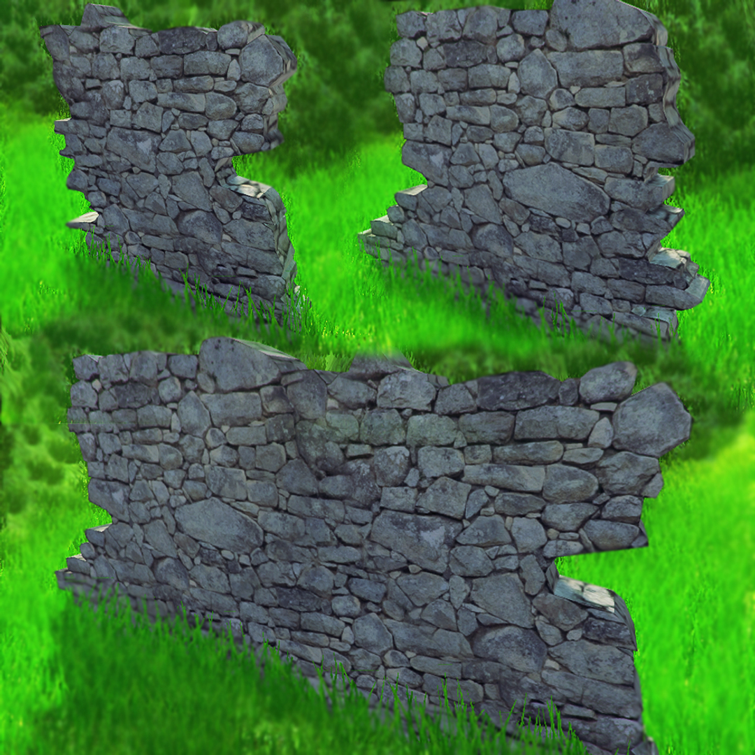 ruins stone obj free