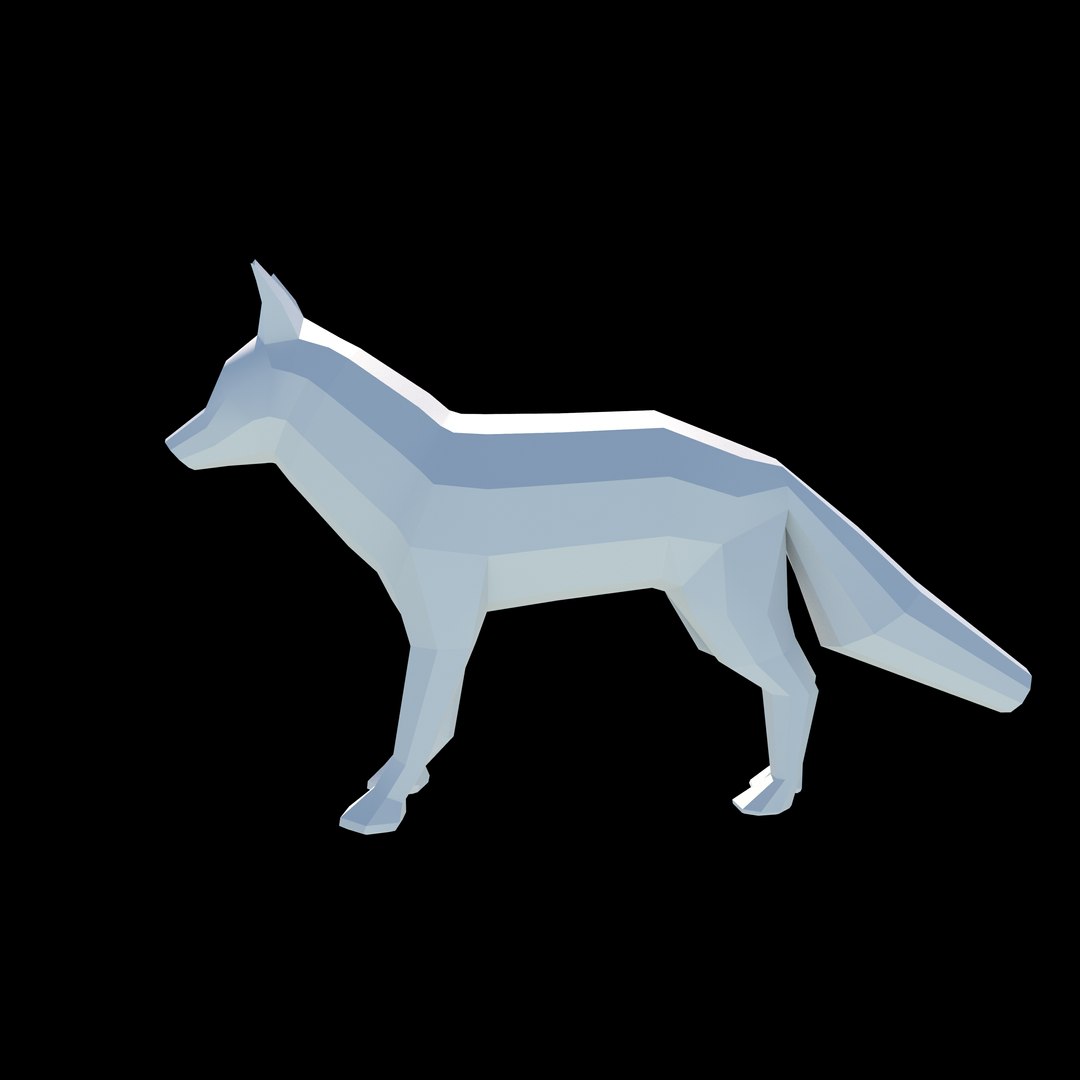 3D Low Poly Fox Low-poly 3D Model Model - TurboSquid 2338650