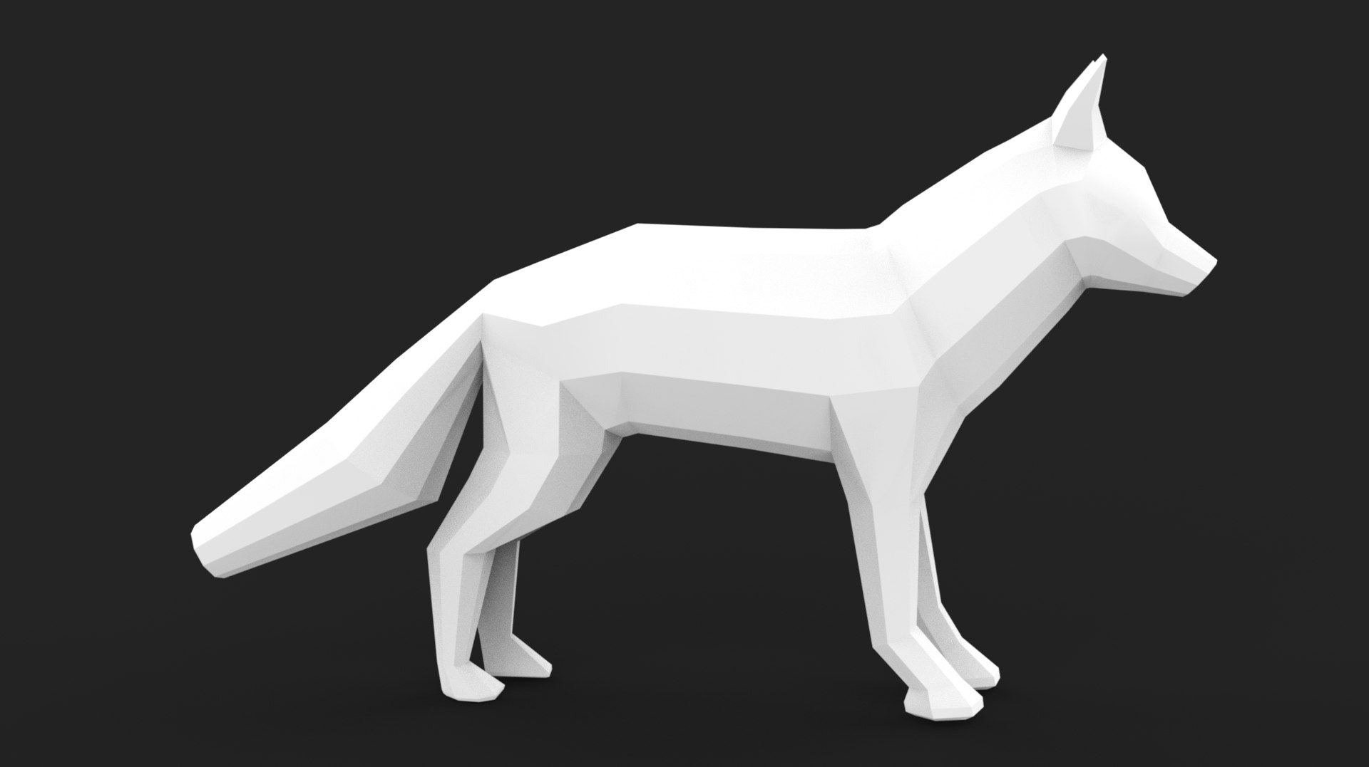 3D Low Poly Fox Low-poly 3D Model Model - TurboSquid 2338650