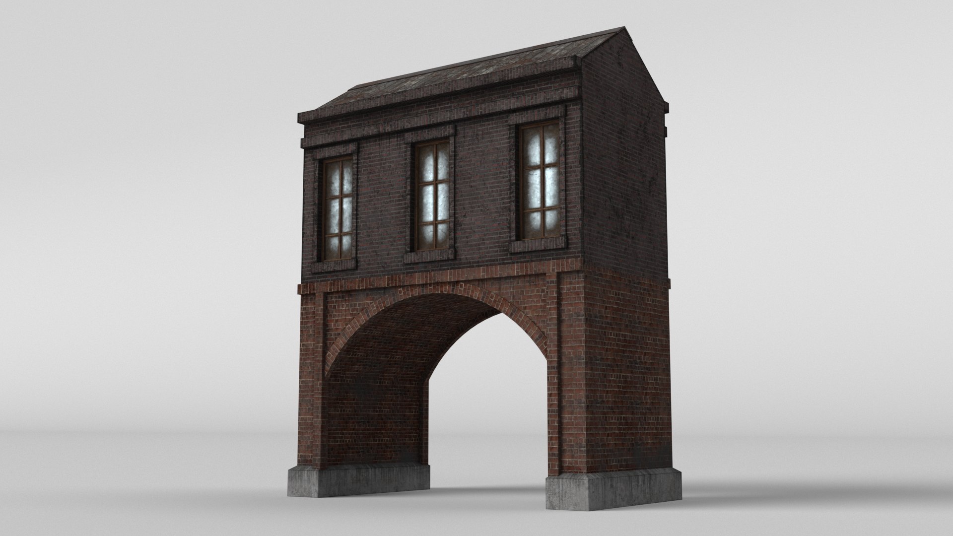 3D Archway Building model - TurboSquid 2138880