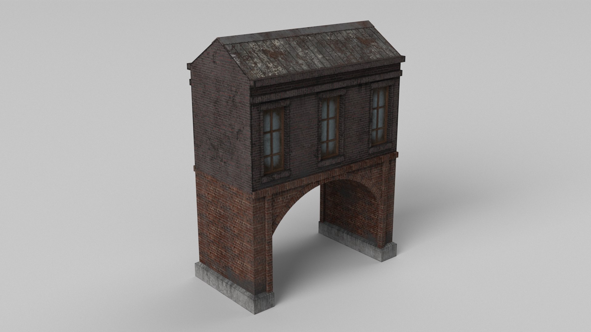 3D Archway Building model - TurboSquid 2138880