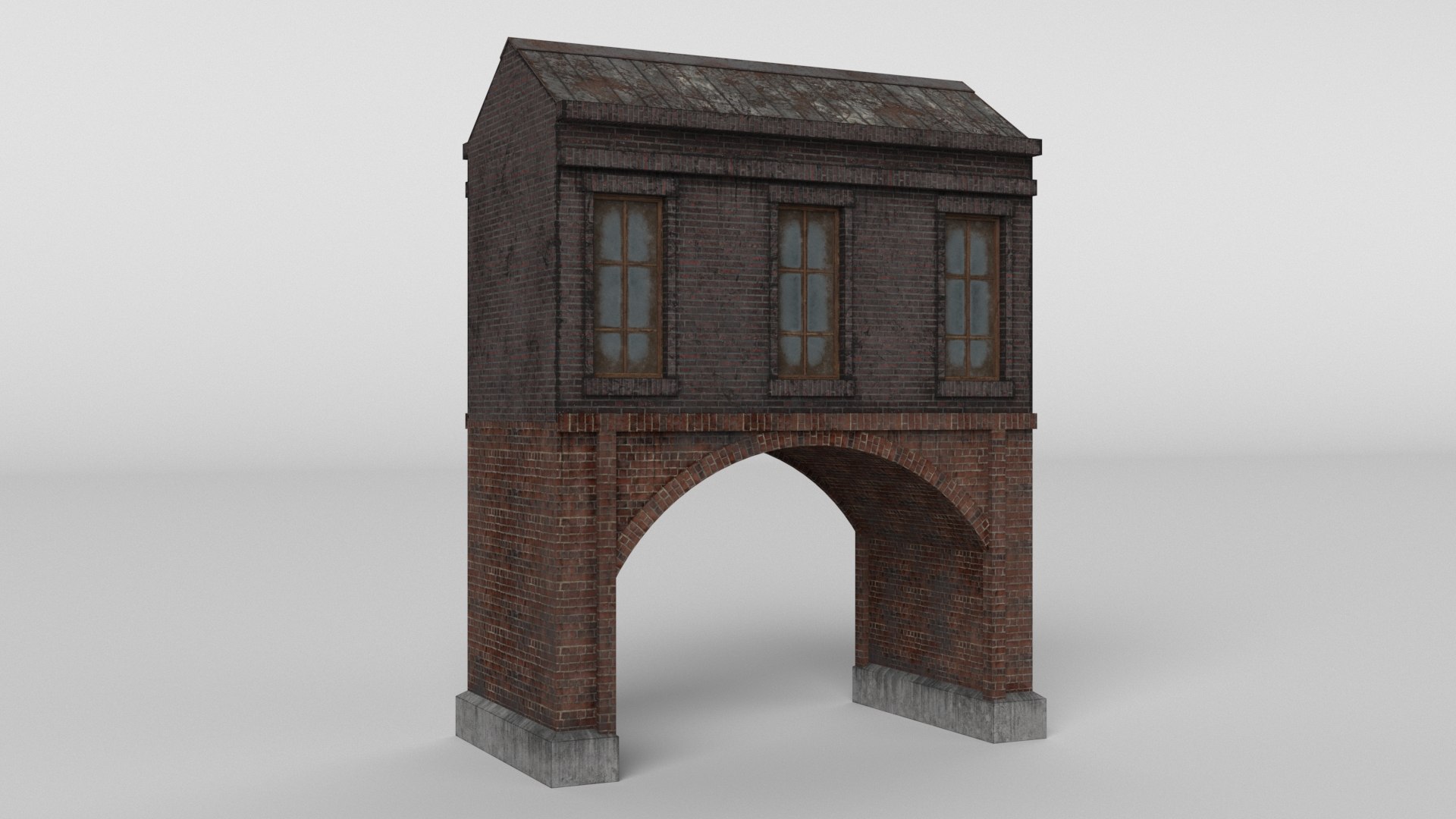 3D Archway Building model - TurboSquid 2138880