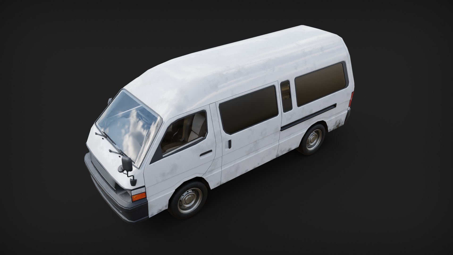Toyota Hiace Van Model - TurboSquid 2122374