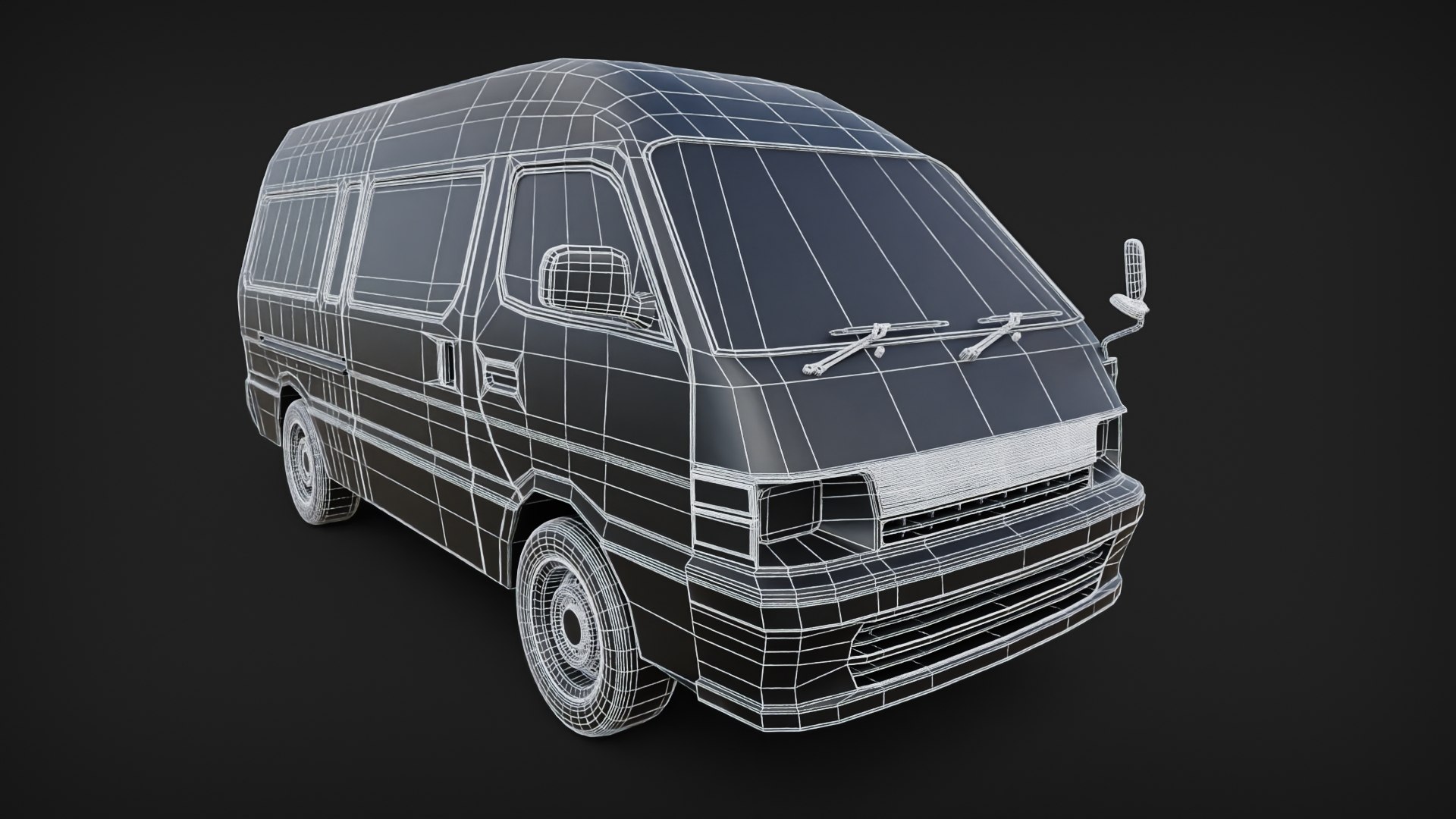 Toyota Hiace Van Model - TurboSquid 2122374