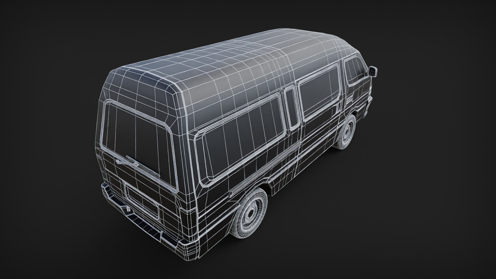 Toyota Hiace Van Model - TurboSquid 2122374