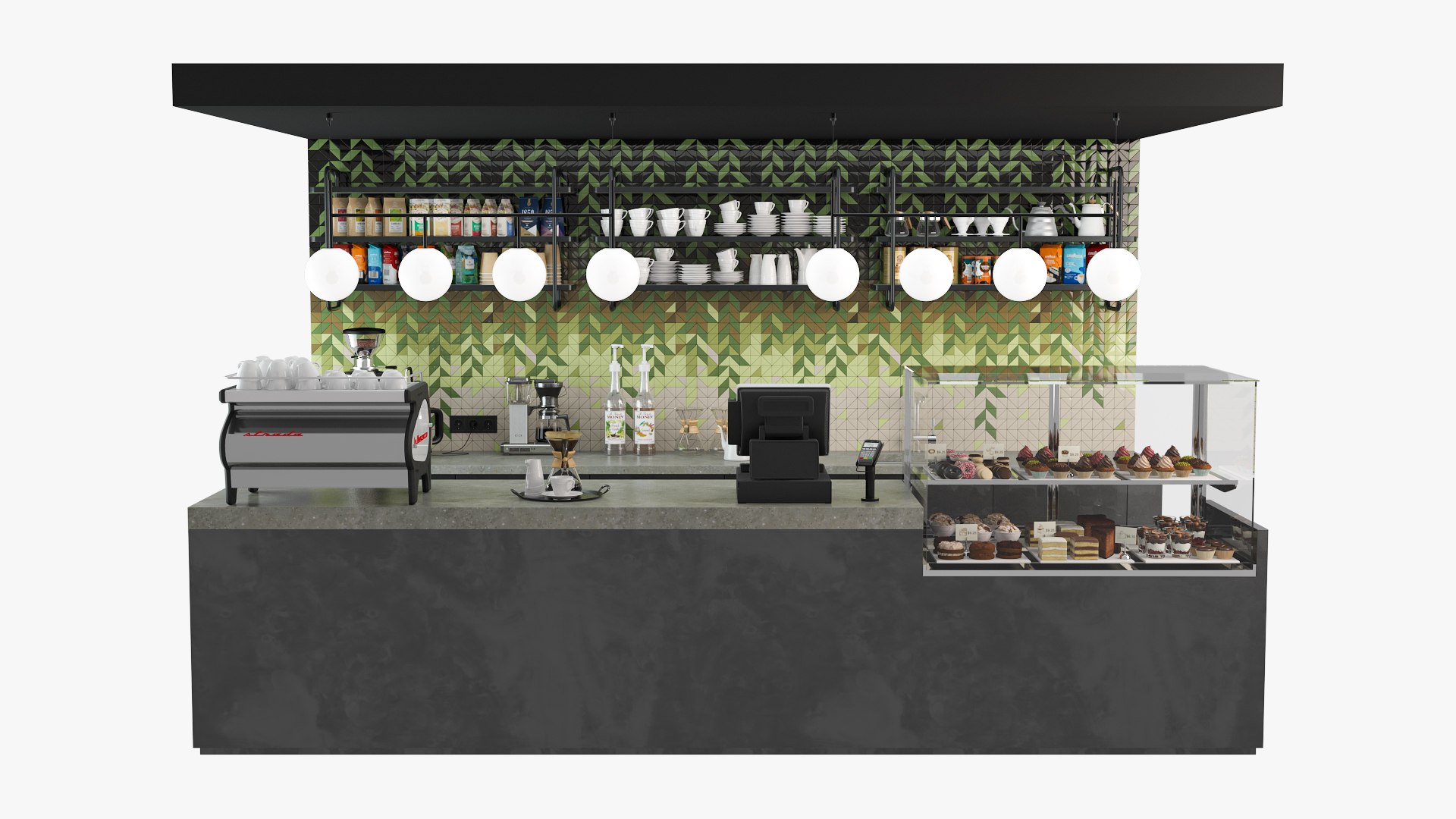 3D Model Coffee Shop Display Case - TurboSquid 1737389