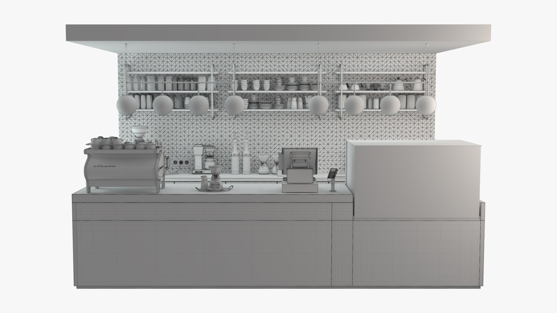 3D Model Coffee Shop Display Case - TurboSquid 1737389