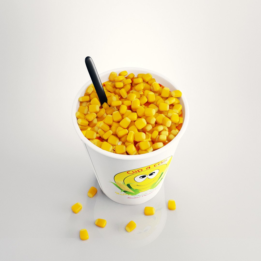 Cup Corn 3d Model