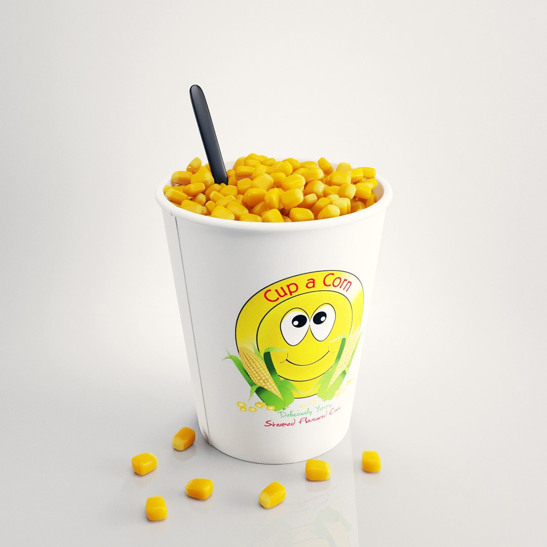 Cup Corn 3d Model