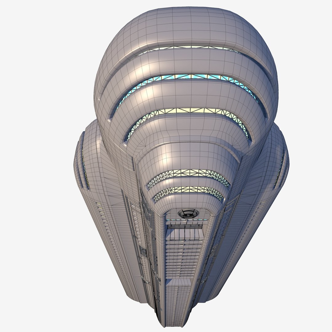 Futuristic Skyscraper C4d