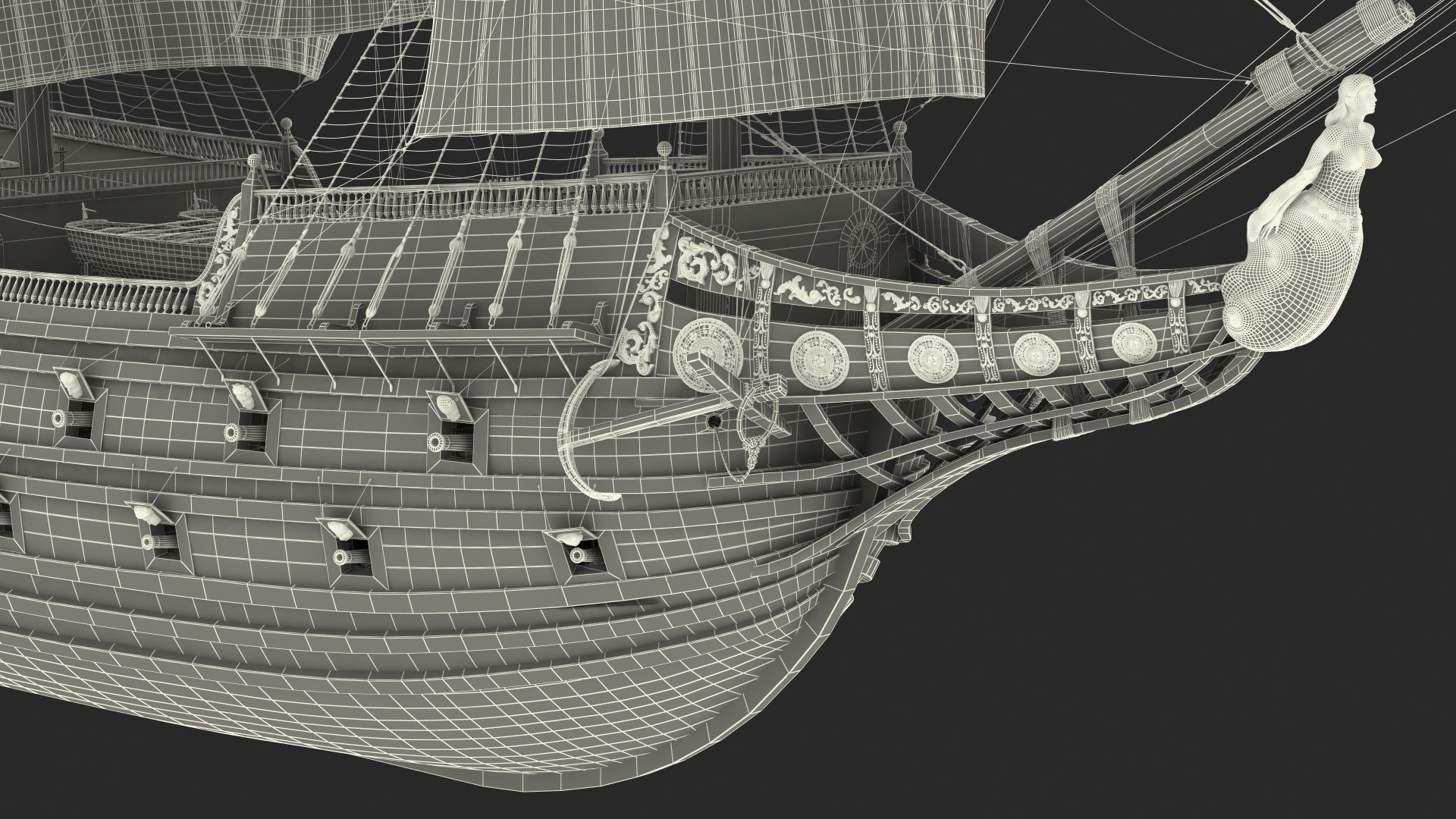 3D Galleon Sail Ship - TurboSquid 1886128