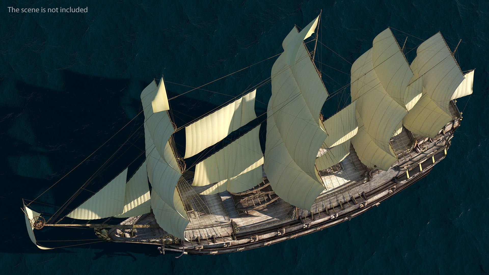 3D Galleon Sail Ship - TurboSquid 1886128
