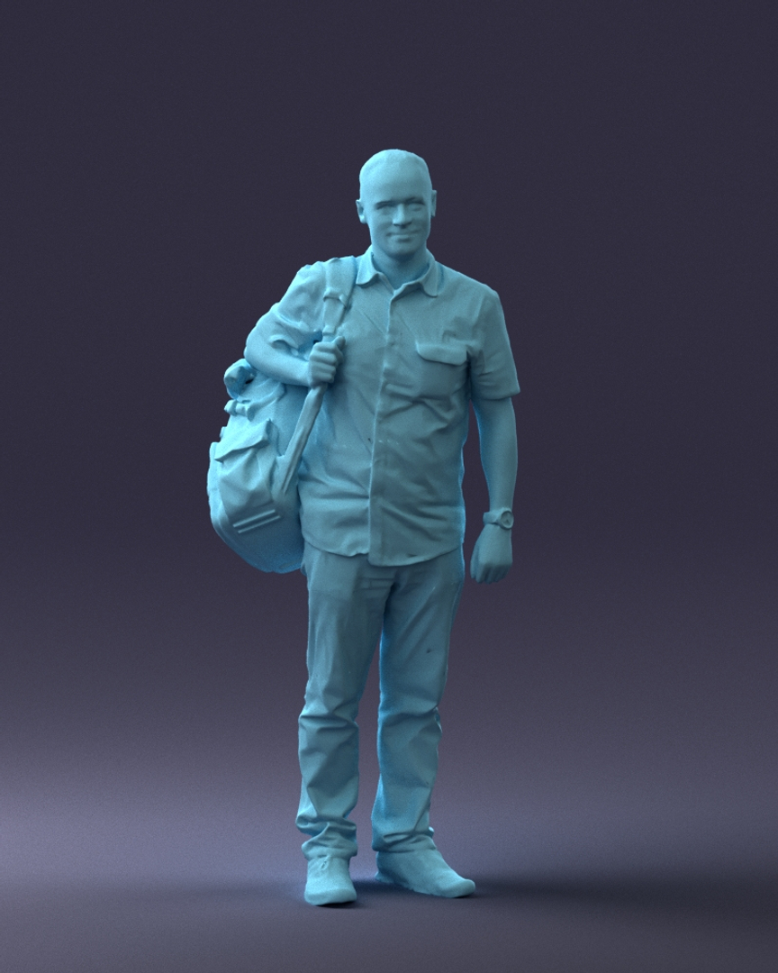 3D Man Bag Model - TurboSquid 1433419