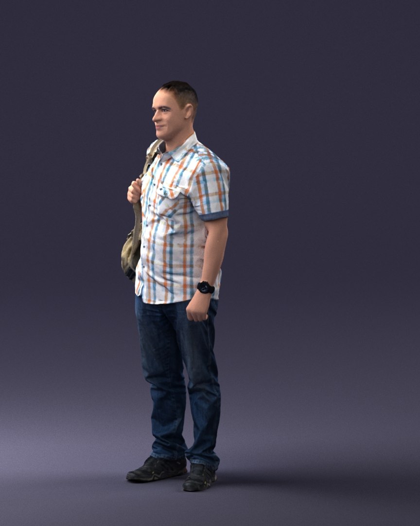 3D Man Bag Model - TurboSquid 1433419