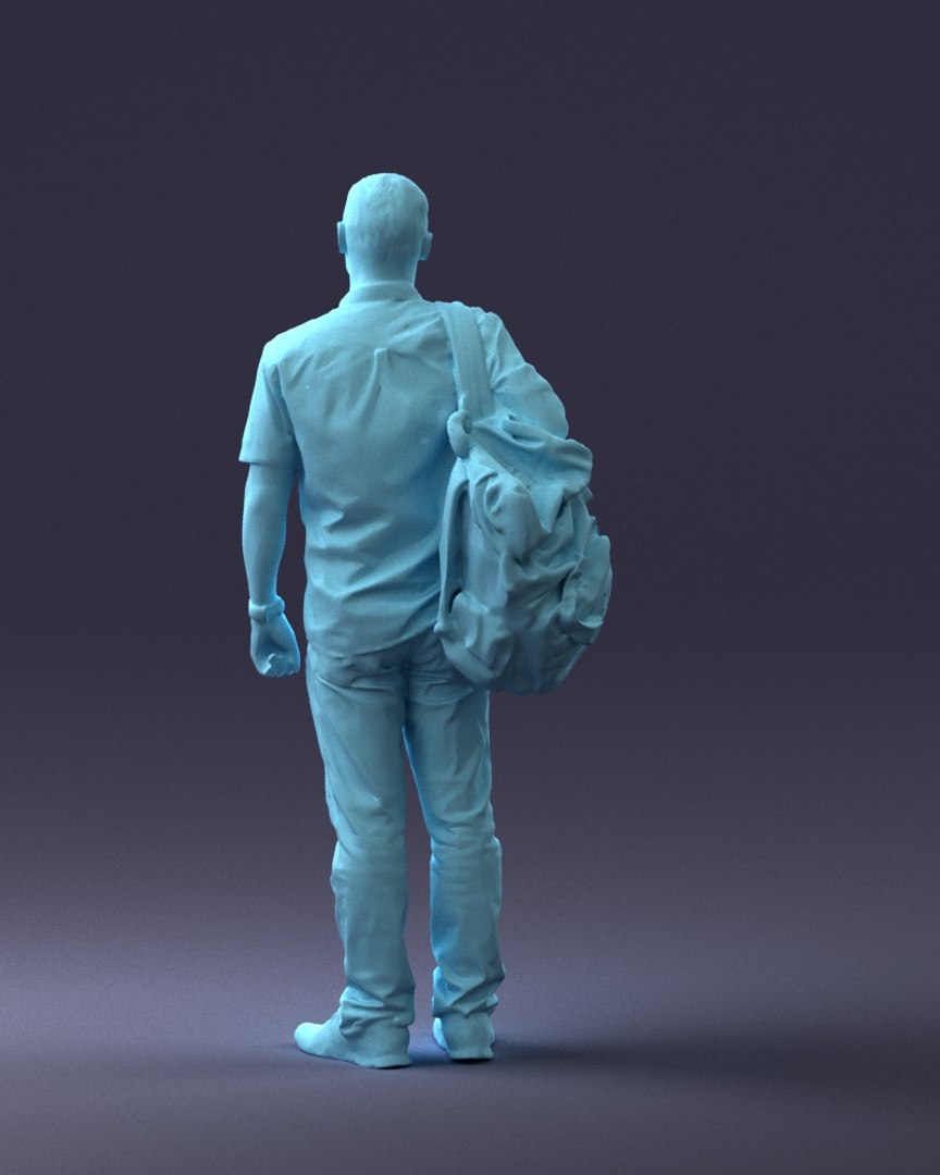 3D Man Bag Model - TurboSquid 1433419