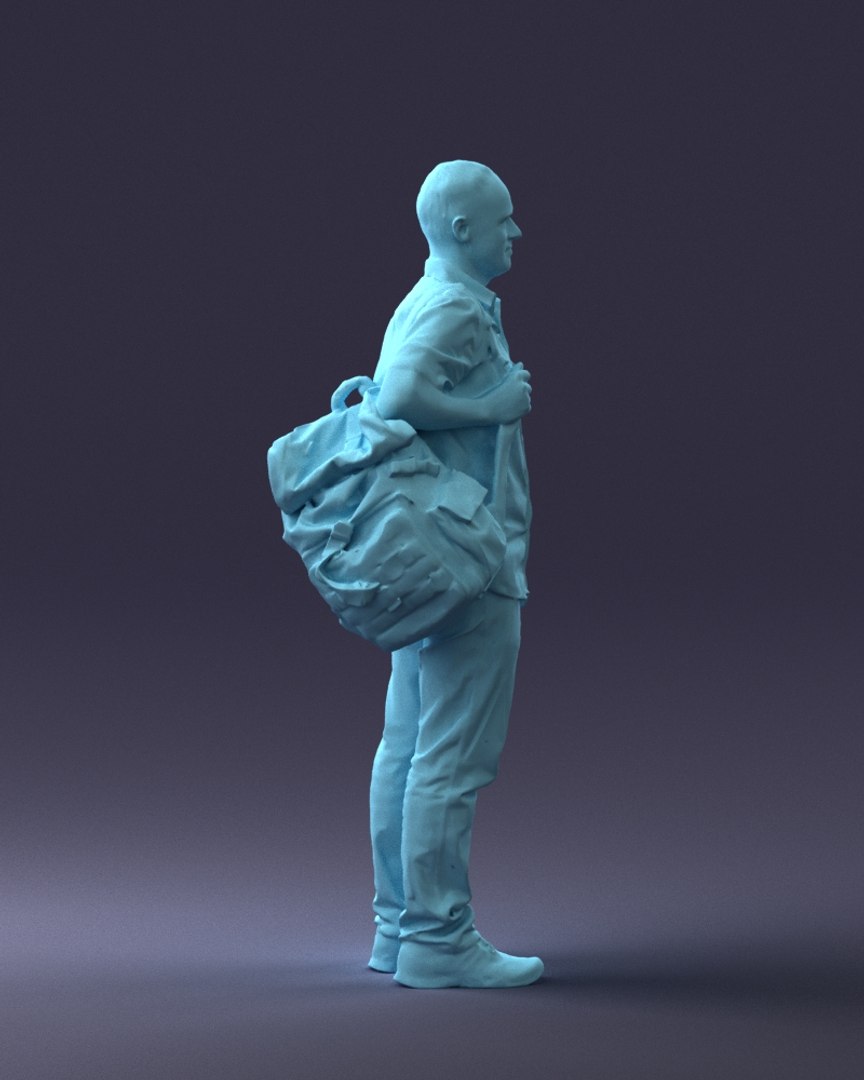 3D Man Bag Model - TurboSquid 1433419