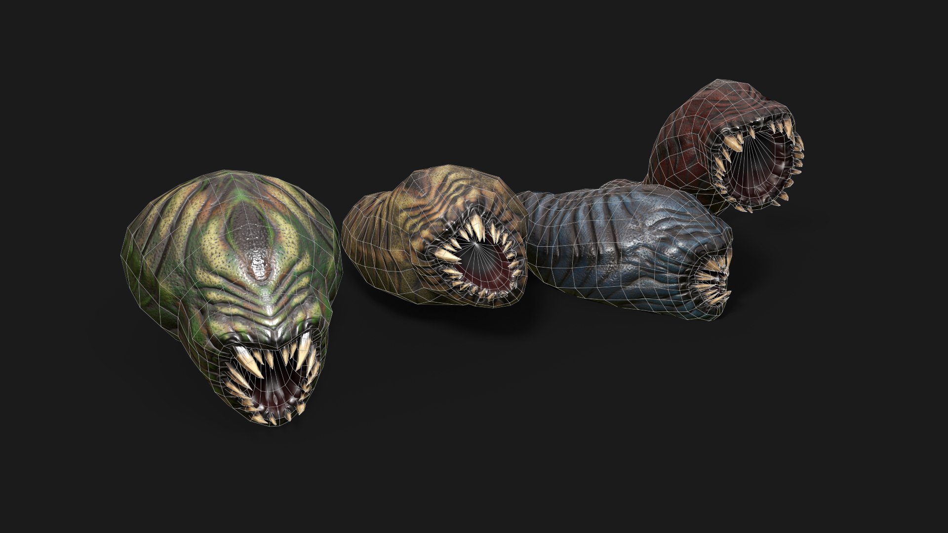 Fat Worm 3D - TurboSquid 1858444