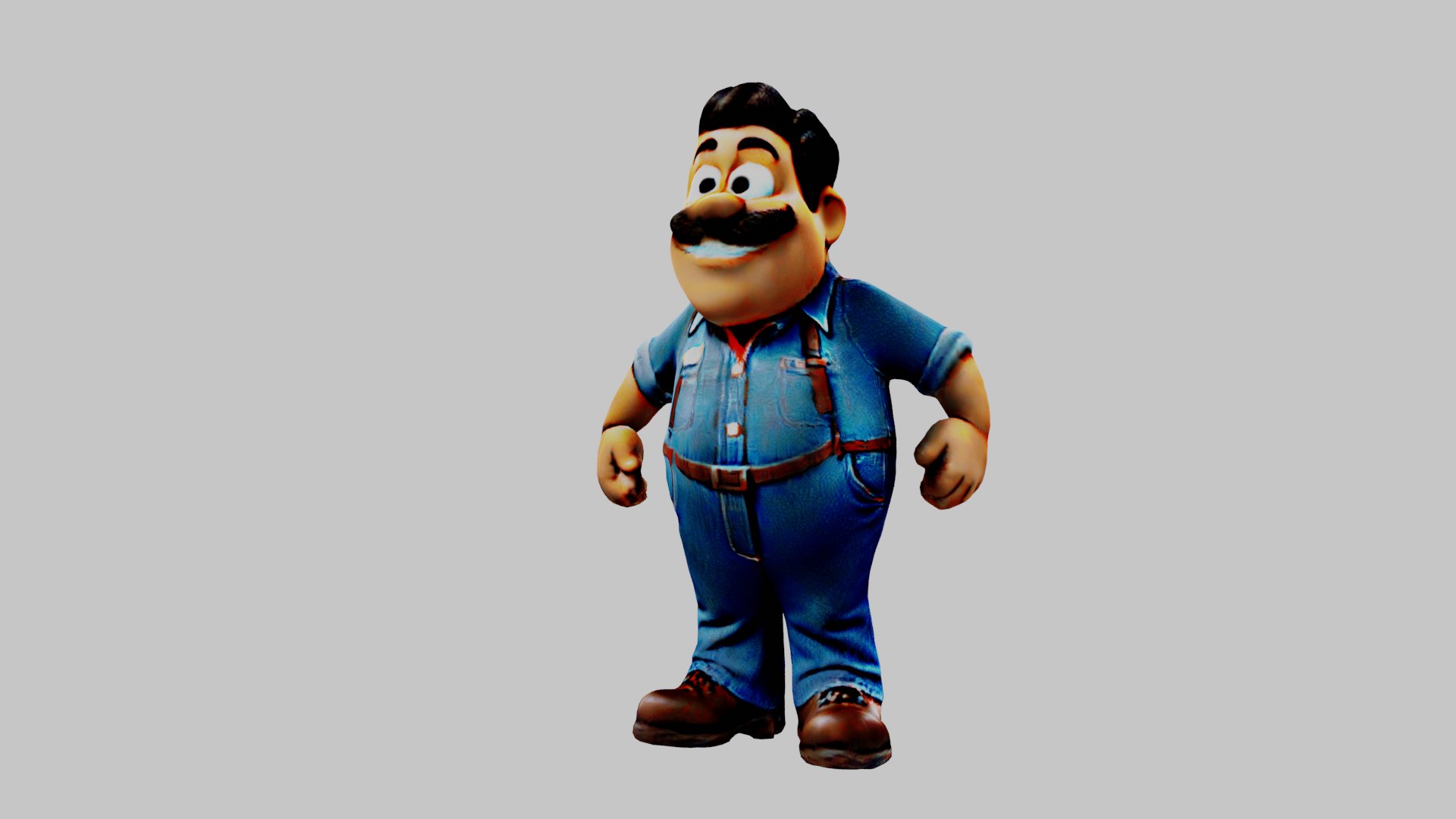3D Model Plumber Worker - TurboSquid 2129915