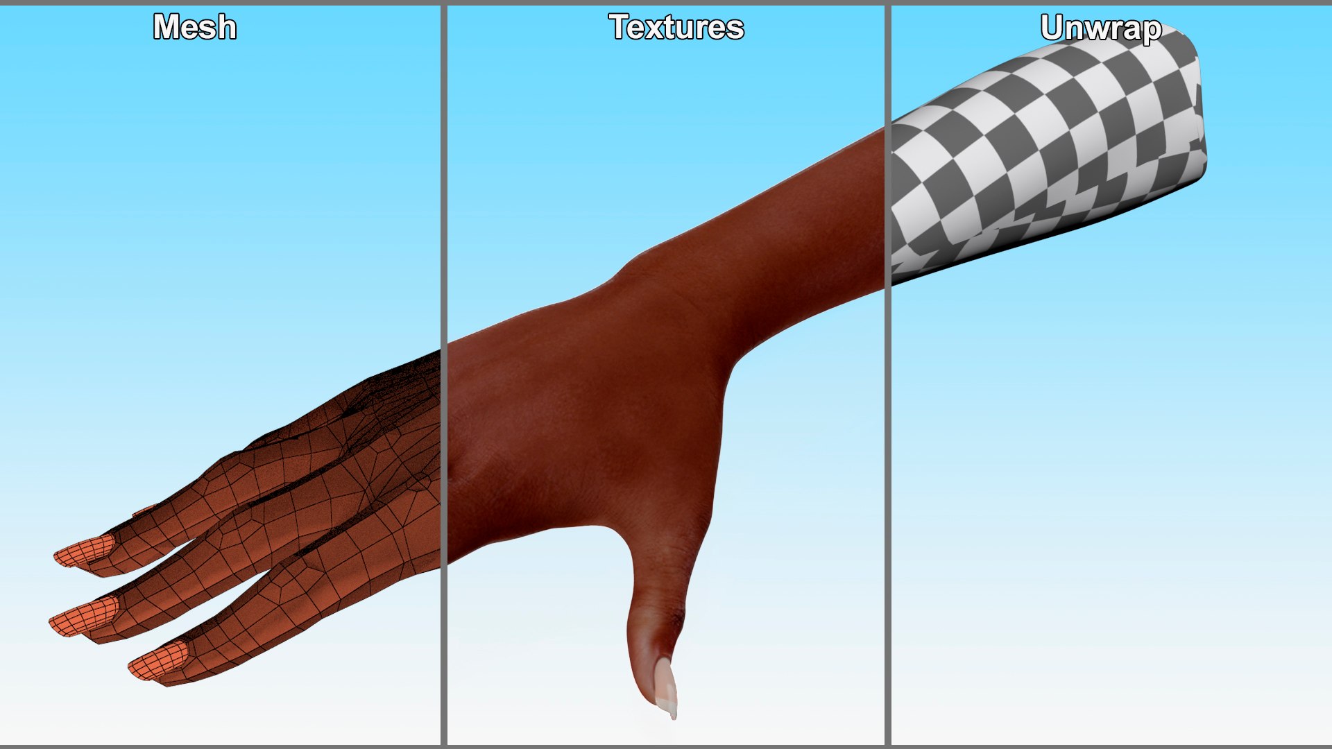 African Woman Hand Rigged for Cinema 4D 3D model - TurboSquid 2177634