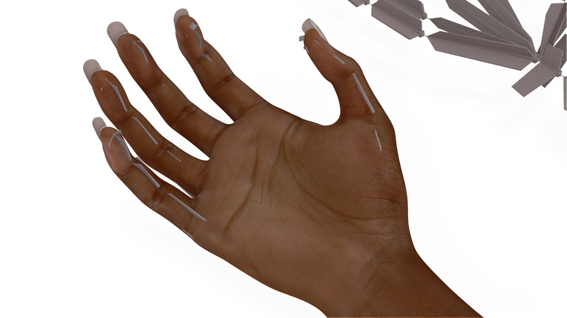 African Woman Hand Rigged for Cinema 4D 3D model - TurboSquid 2177634