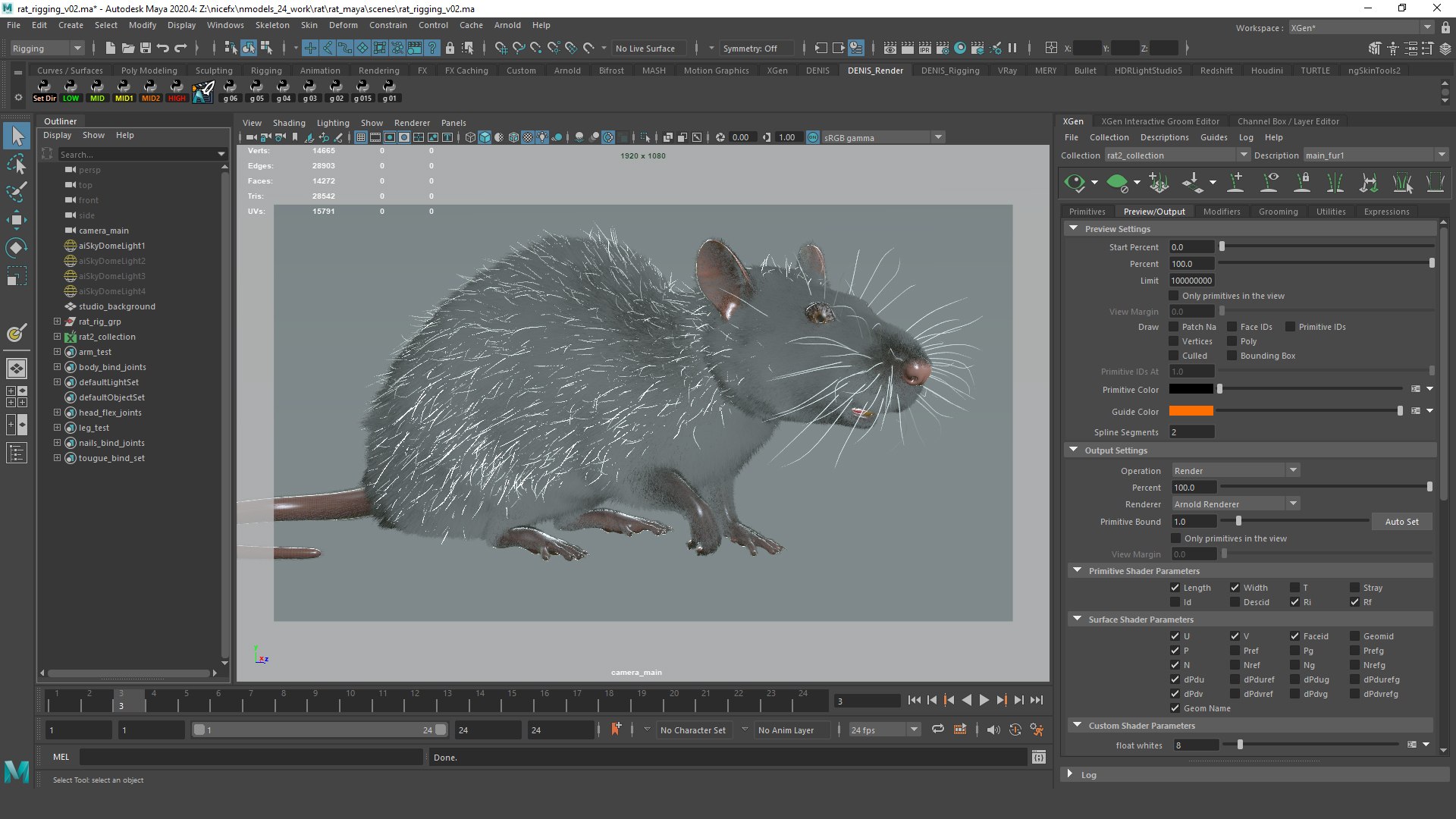 3D Rat Rigged - TurboSquid 2212274